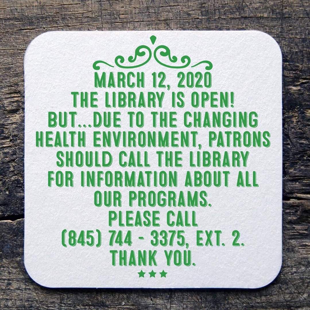 The Pine Bush Area Library is OPEN!! | Pine Bush Area Public Library