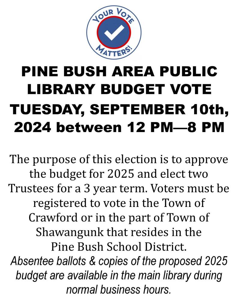 Pine Bush Area Public Library | Serving residents of the Town of ...